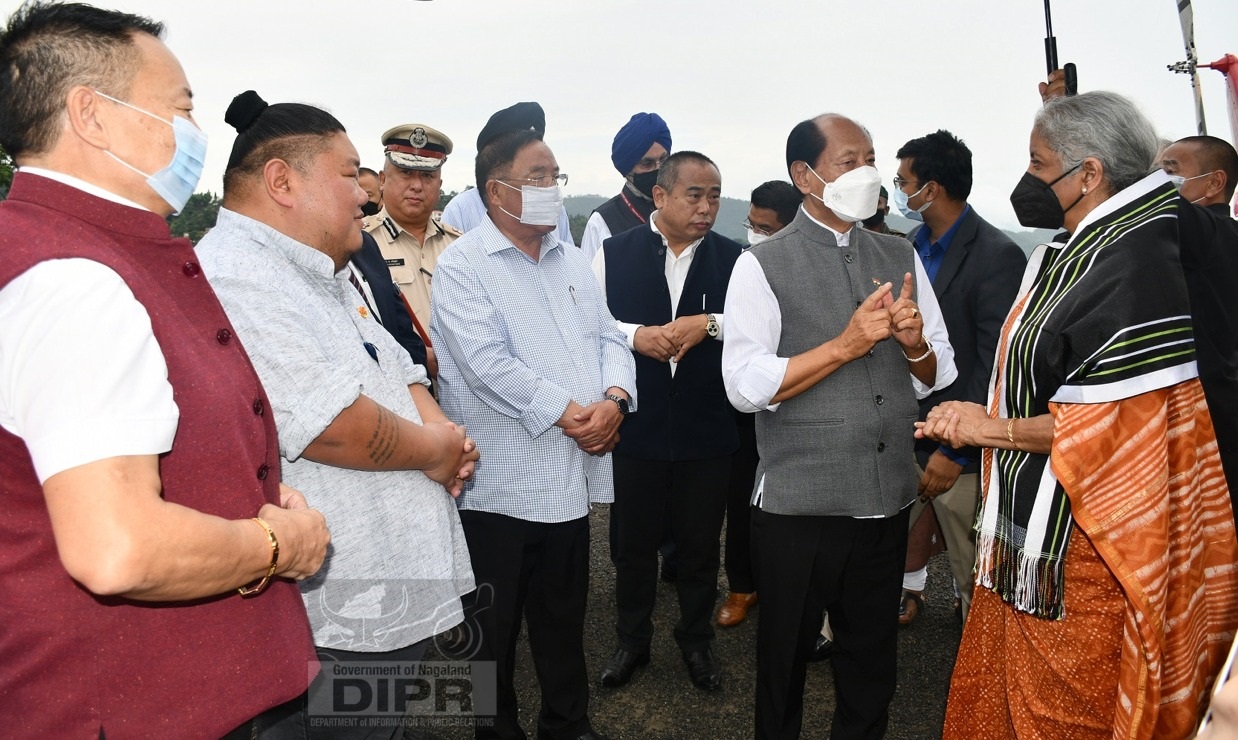 UNION FINANCE MINISTER ARRIVES KOHIMA | DIPR Nagaland-Department of ...