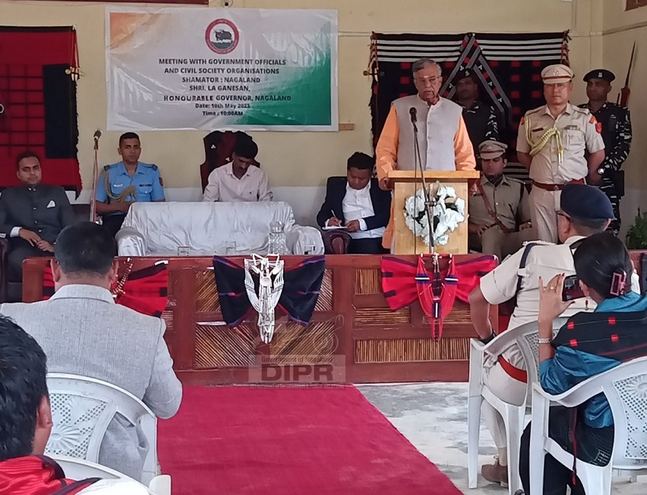 GOVERNOR LA. GANESAN VISITS SHAMATOR | DIPR Nagaland-Department of ...